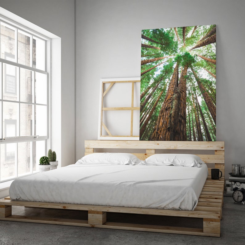 Forest Trees wall home decor Green Forest Trees wall art for | Etsy