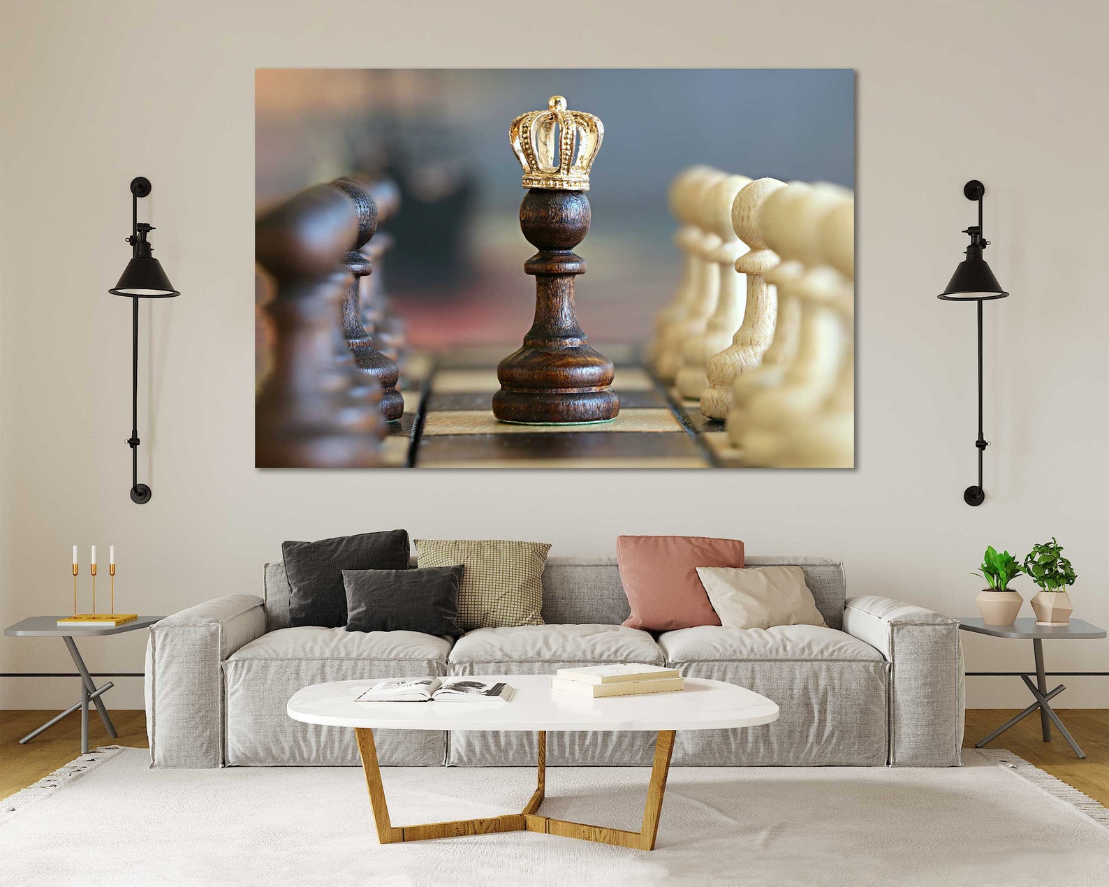 Chess Canvas Wall Art Chess Multi Panel Wall Decor for Home - Etsy