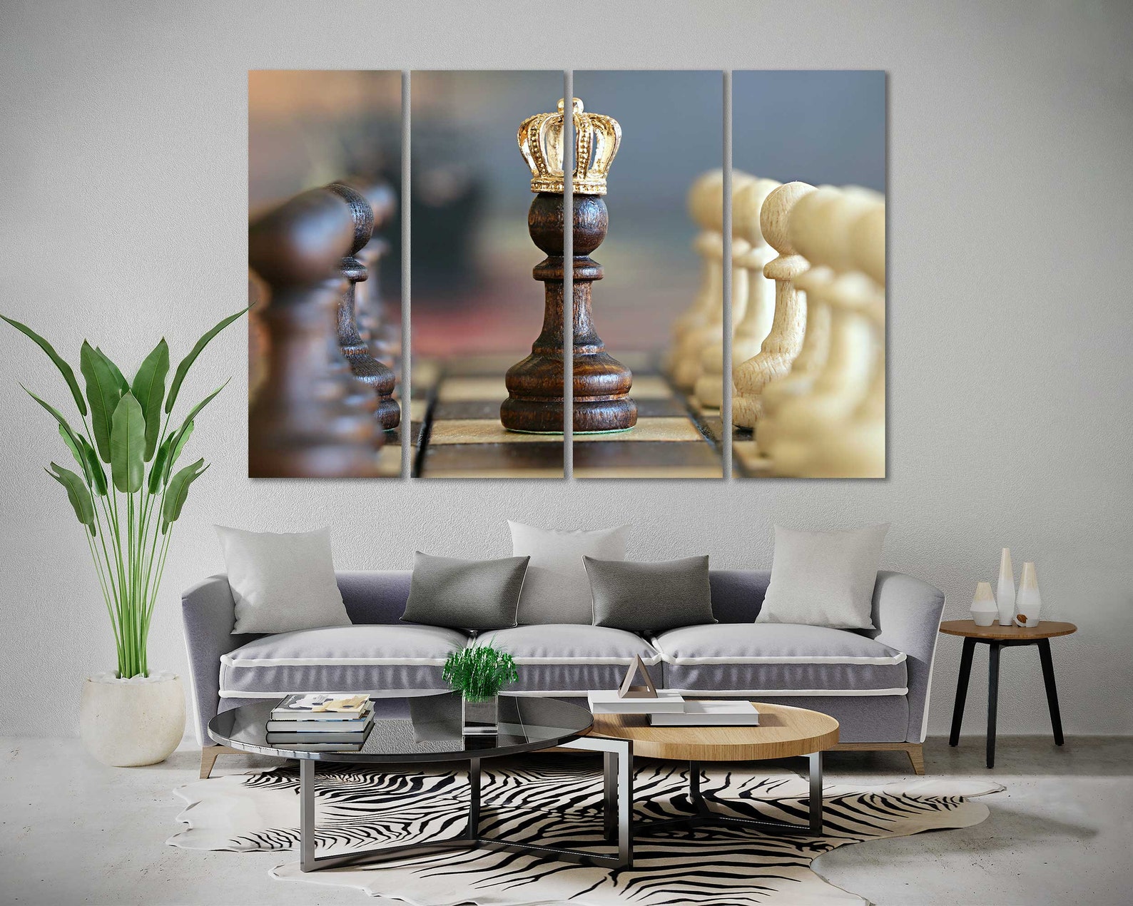 Chess Canvas Wall Art Chess Multi Panel Wall Decor for Home - Etsy