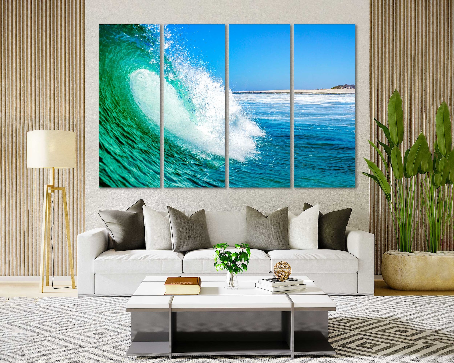 Waves Large Wall Art Canvas Print Waves Extra Large Waves Art Waves ...