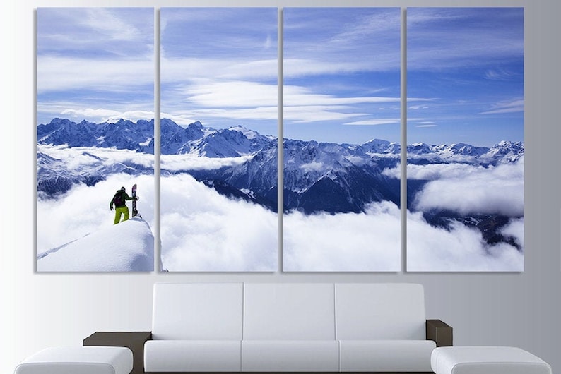 Snowboard Wall Art Snowboard Photo Snowboard Canvas Snowboard | Etsy