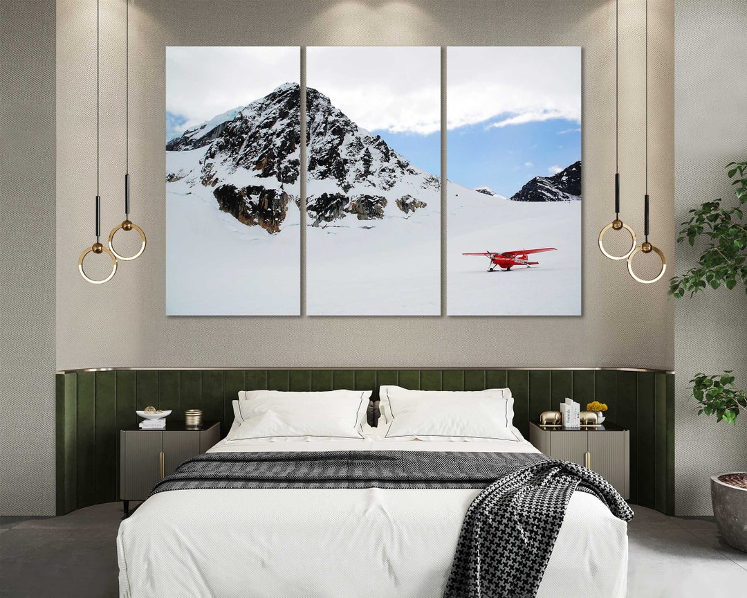 Snow Mountains Wall Art Snow Mountains Canvas Art Mountains - Etsy