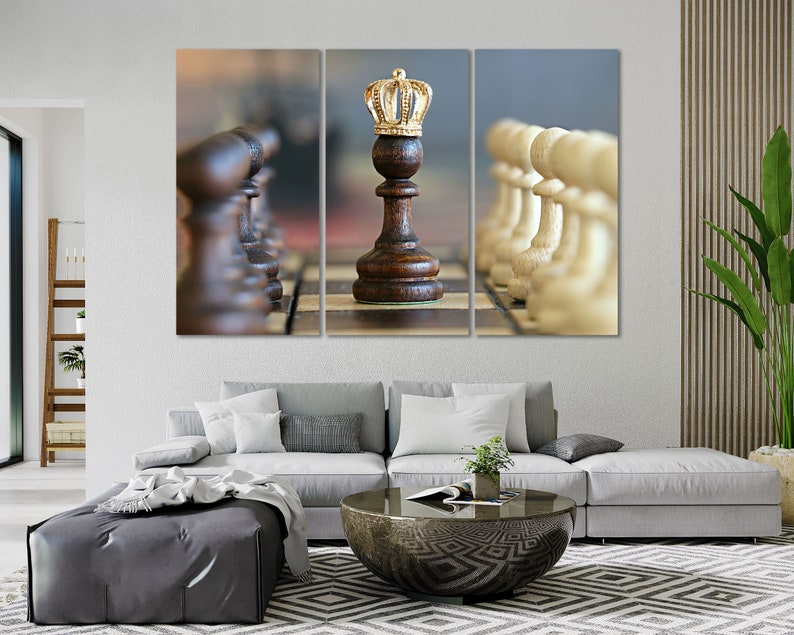 Chess Canvas Wall Art Chess Multi Panel Wall Decor for Home - Etsy