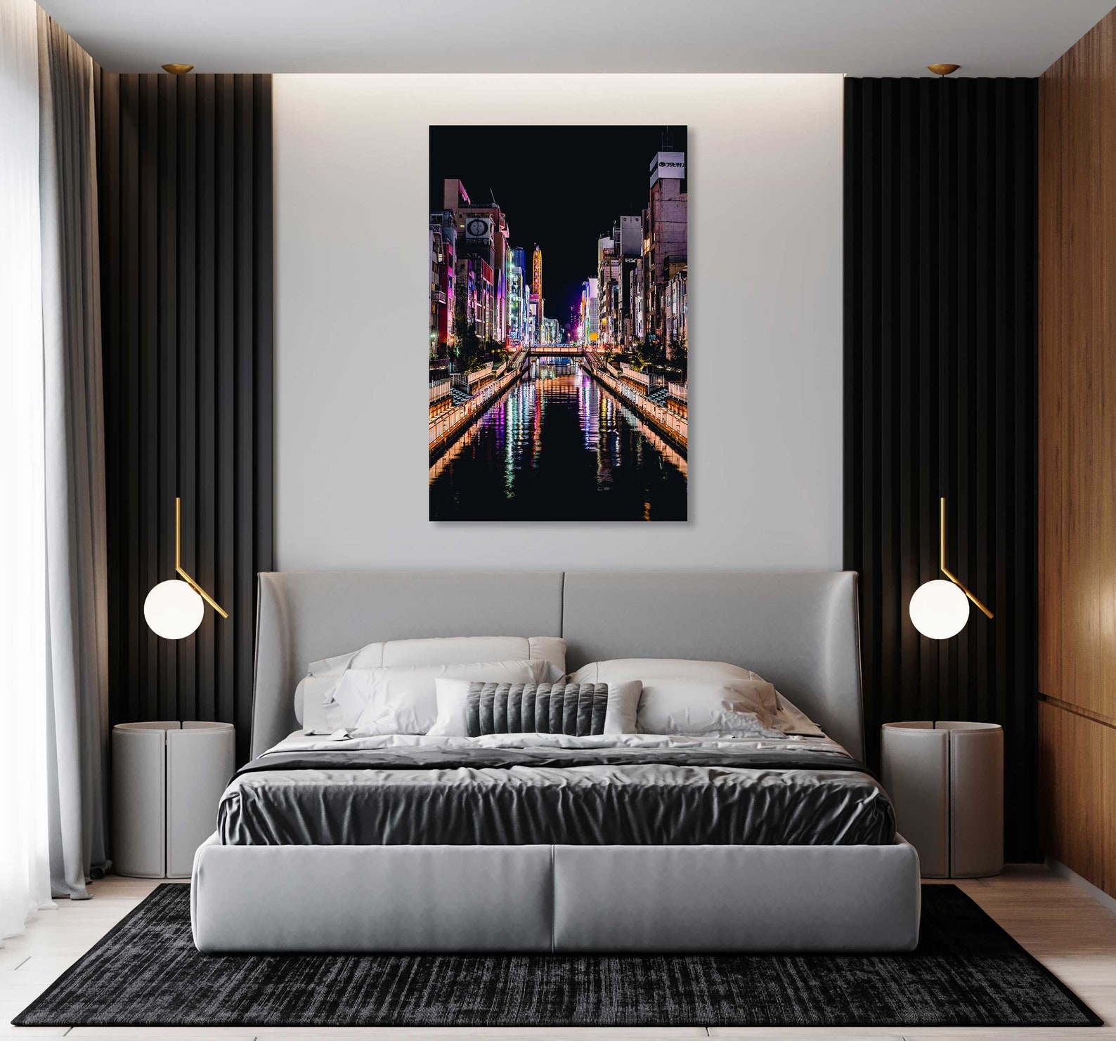 Osaka Wall Decor for Home, Japan Print Canvas Art, Osaka Cityscape ...