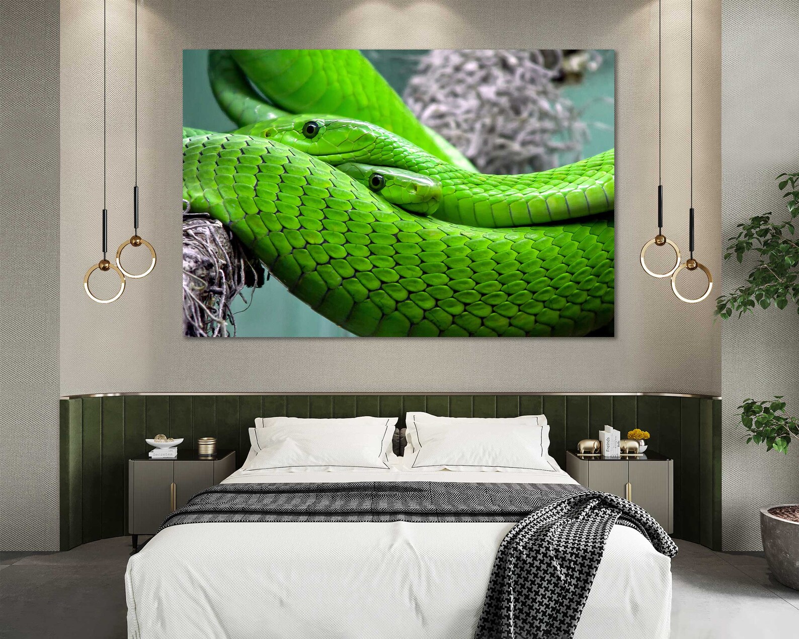 Snakes Large Canvas Print Wall Art Multi Panel Set Reptiles - Etsy