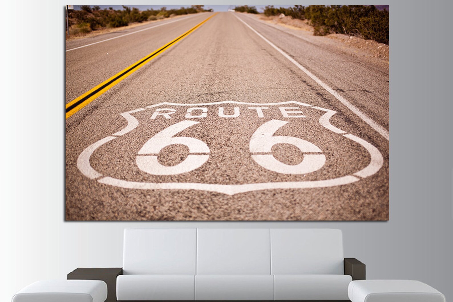 Route 66 Large Canvas Wall Art Will Rogers Highway Wall Art | Etsy