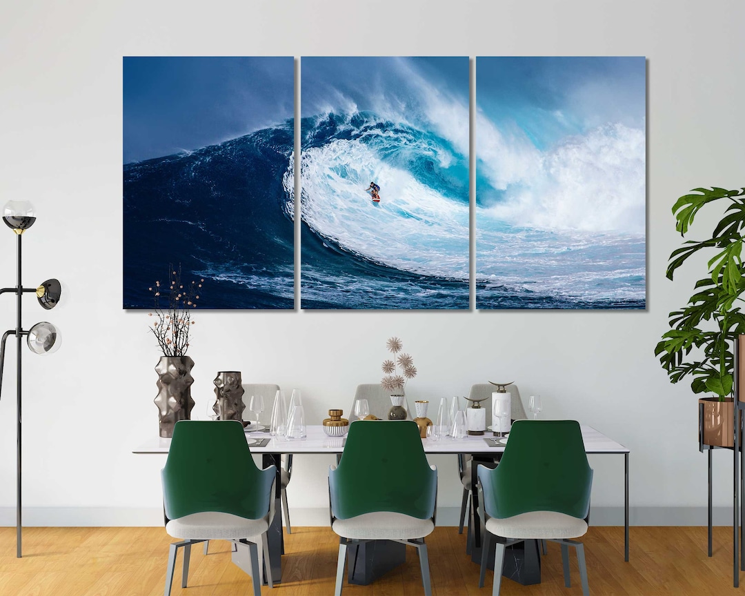 Surf Wall Art Surf Canvas Set Surf Wall Decor Surf Canvas Surf ...