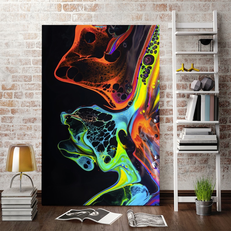 Multicolor Abstract Art for Wall Popular Abstract Art for - Etsy