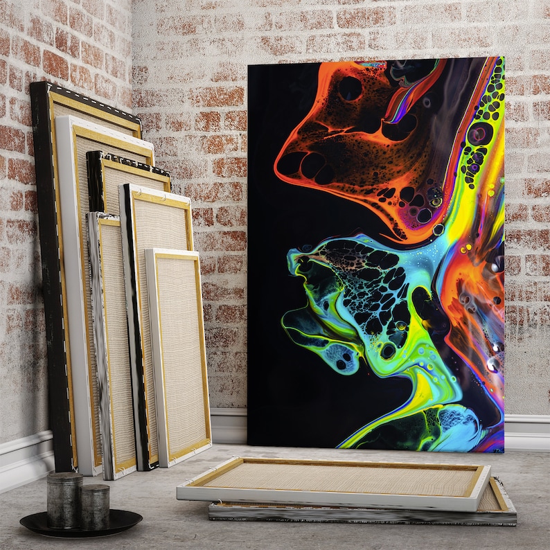 Multicolor Abstract Art for Wall Popular Abstract Art for - Etsy