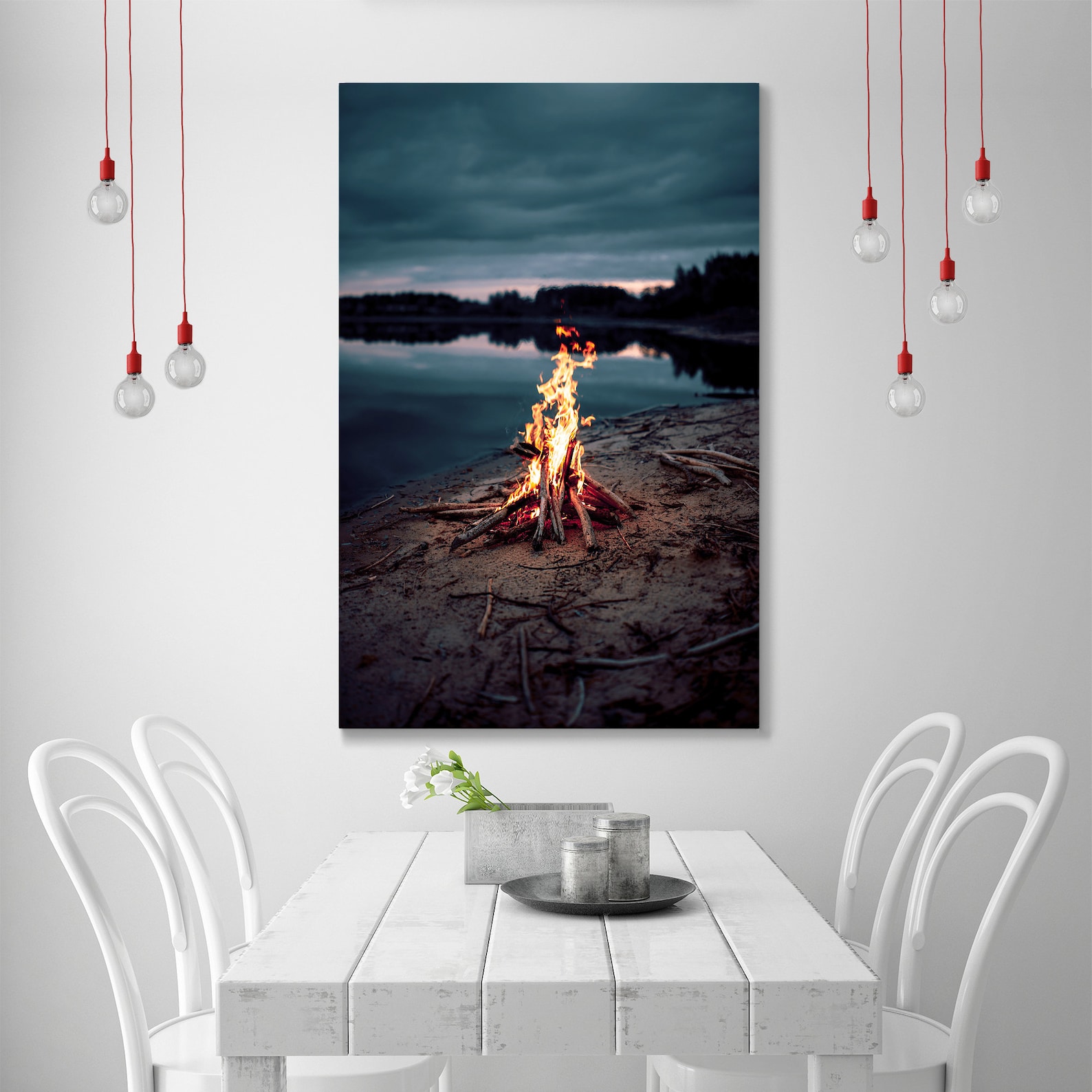 Bonfire Pictures for Living Room Walls Bonfire Print Canvas - Etsy