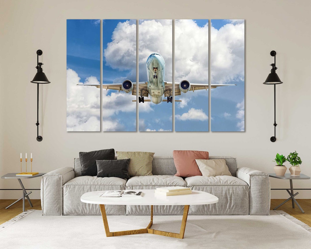 Canvas Set of Airplane Aircraft Wall Decor Airplane Wall Painting Plane ...