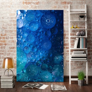 Bubbles Canvas Large Abstract Art, Extra Large Wall Art, Wall Decor for ...