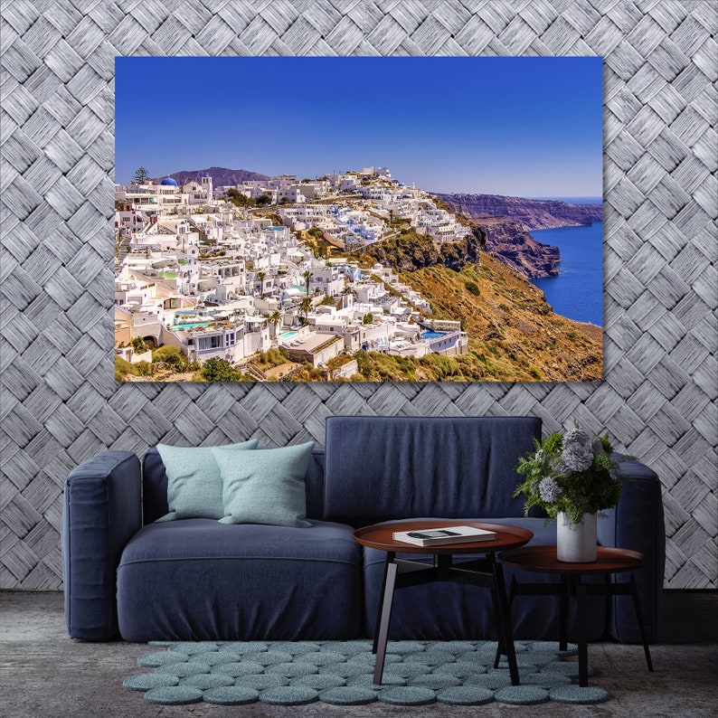 Santorini art santorini wall decor santorini decor santorini | Etsy