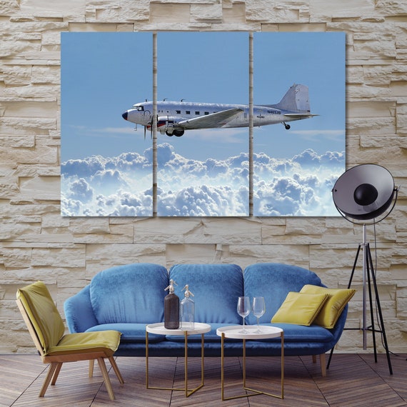 Canvas Set of Airplane Aircraft Cool Canvas Art Aerodrome | Etsy