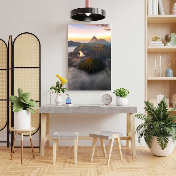 Volcanoes Print Volcanoes Landscape Volcanoes Wall Decor - Etsy