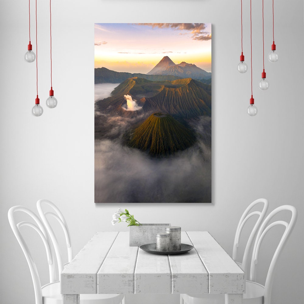 Volcanoes Print Volcanoes Landscape Volcanoes Wall Decor - Etsy