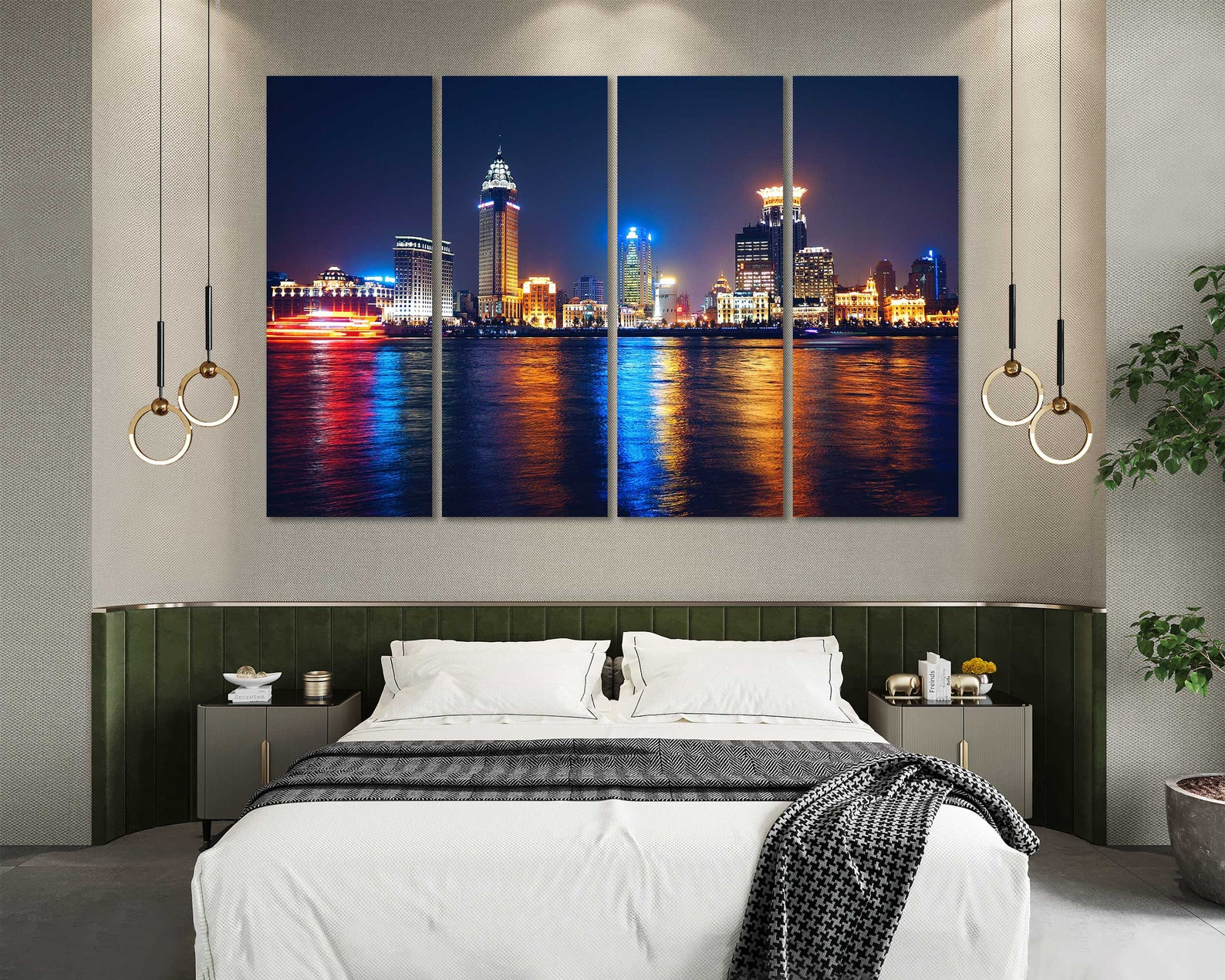 Shanghai Art China Cityscape Shanghai Wall Art Shanghai Skyline ...