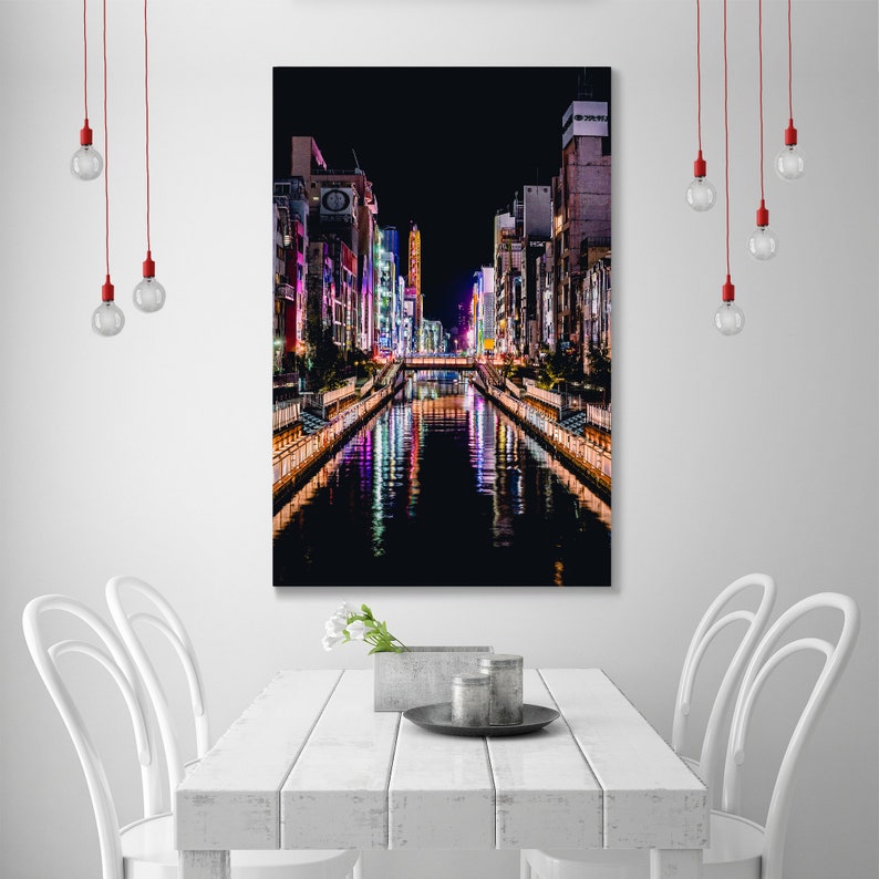 Osaka Wall Decor for Home, Japan Print Canvas Art, Osaka Cityscape ...