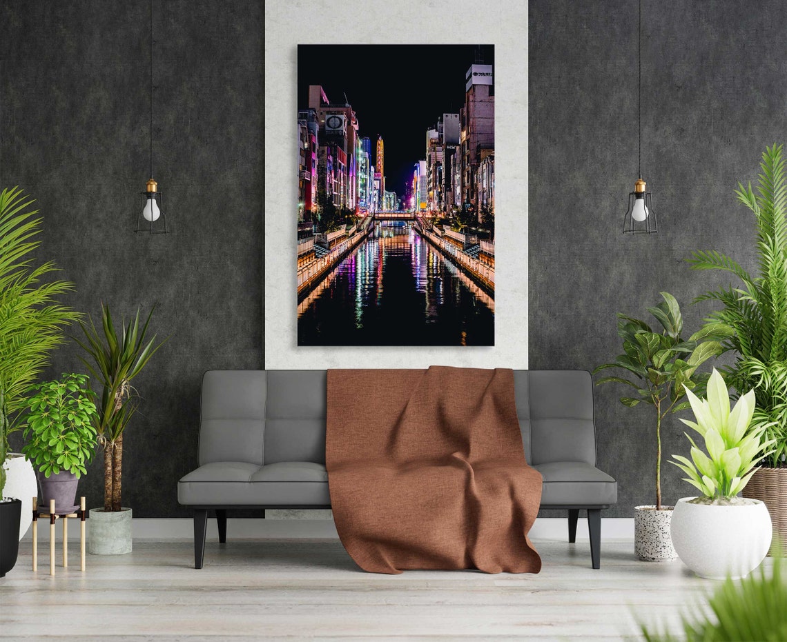 Osaka Wall Decor for Home, Japan Print Canvas Art, Osaka Cityscape ...
