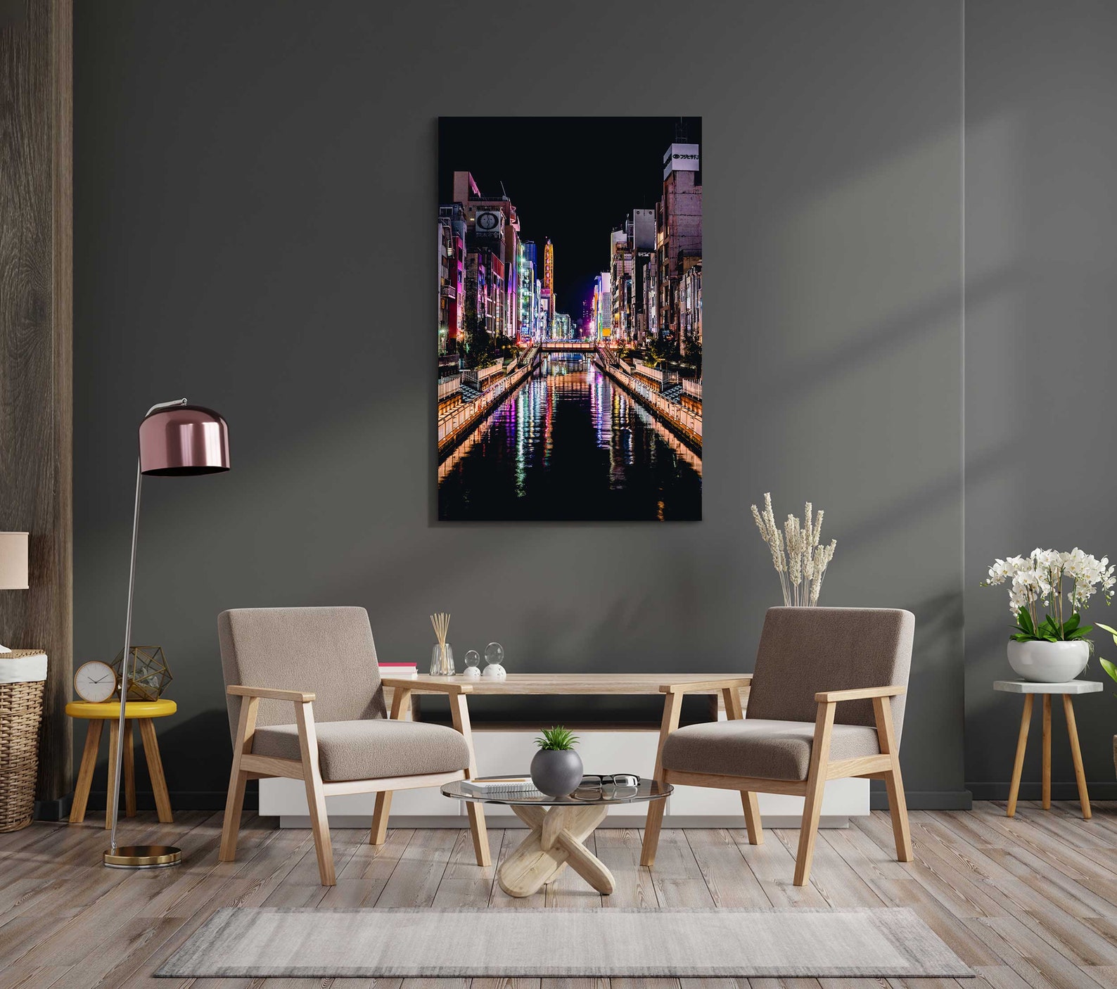 Osaka Wall Decor for Home, Japan Print Canvas Art, Osaka Cityscape ...