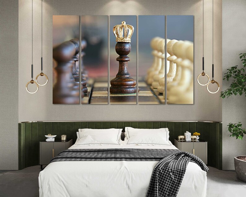 Chess Canvas Wall Art Chess Multi Panel Wall Decor for Home - Etsy
