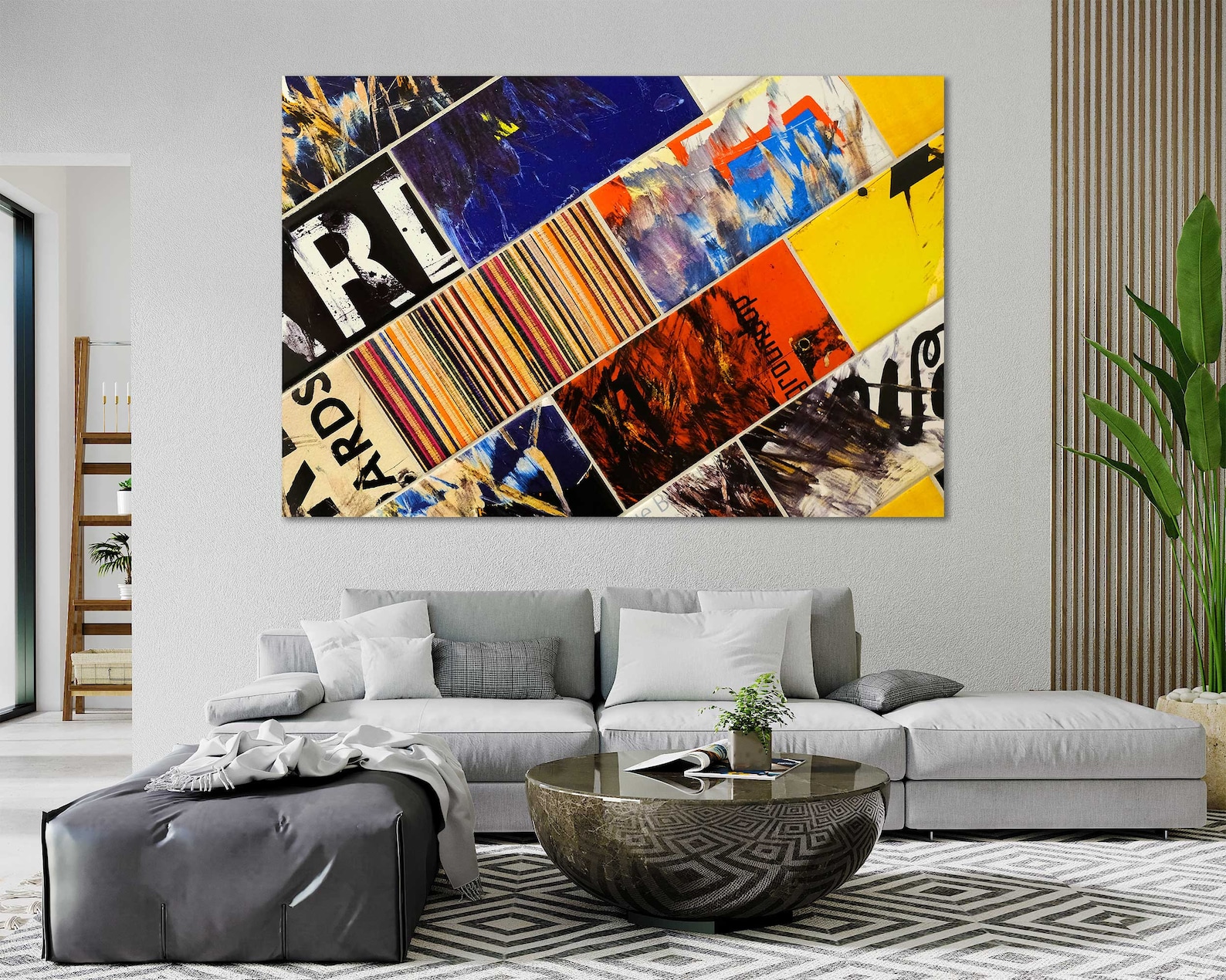 Canvas Set of Abstract Artwork, Modern Abstract Canvas Wall Pictures ...