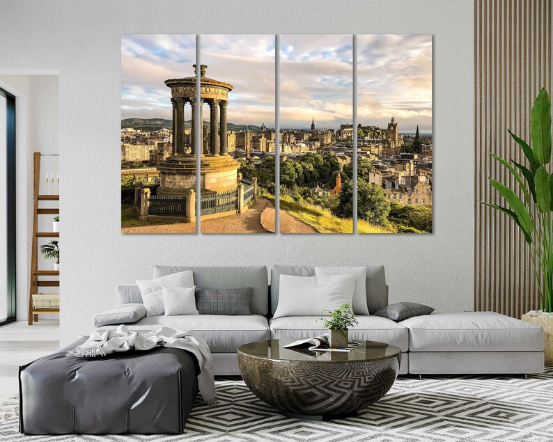 Canvas Set of Edinburgh Scotland Edinburgh Art Deco Home - Etsy