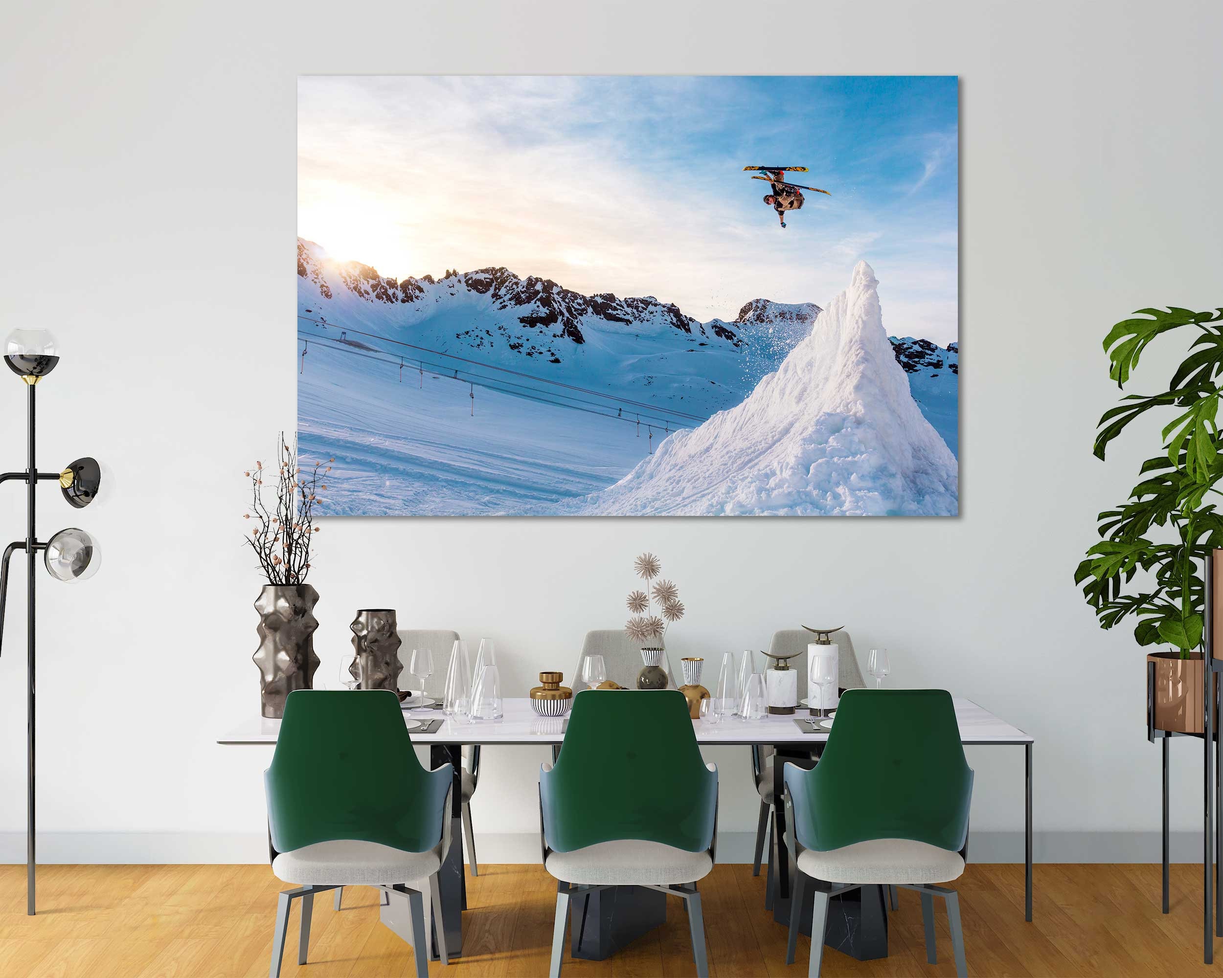 Skiing Wall Decor Canvas Prints Ski Bedroom Wall Decor Ideas Ski Wall ...