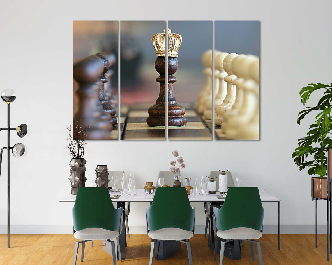 Chess Canvas Wall Art Chess Multi Panel Wall Decor for Home - Etsy