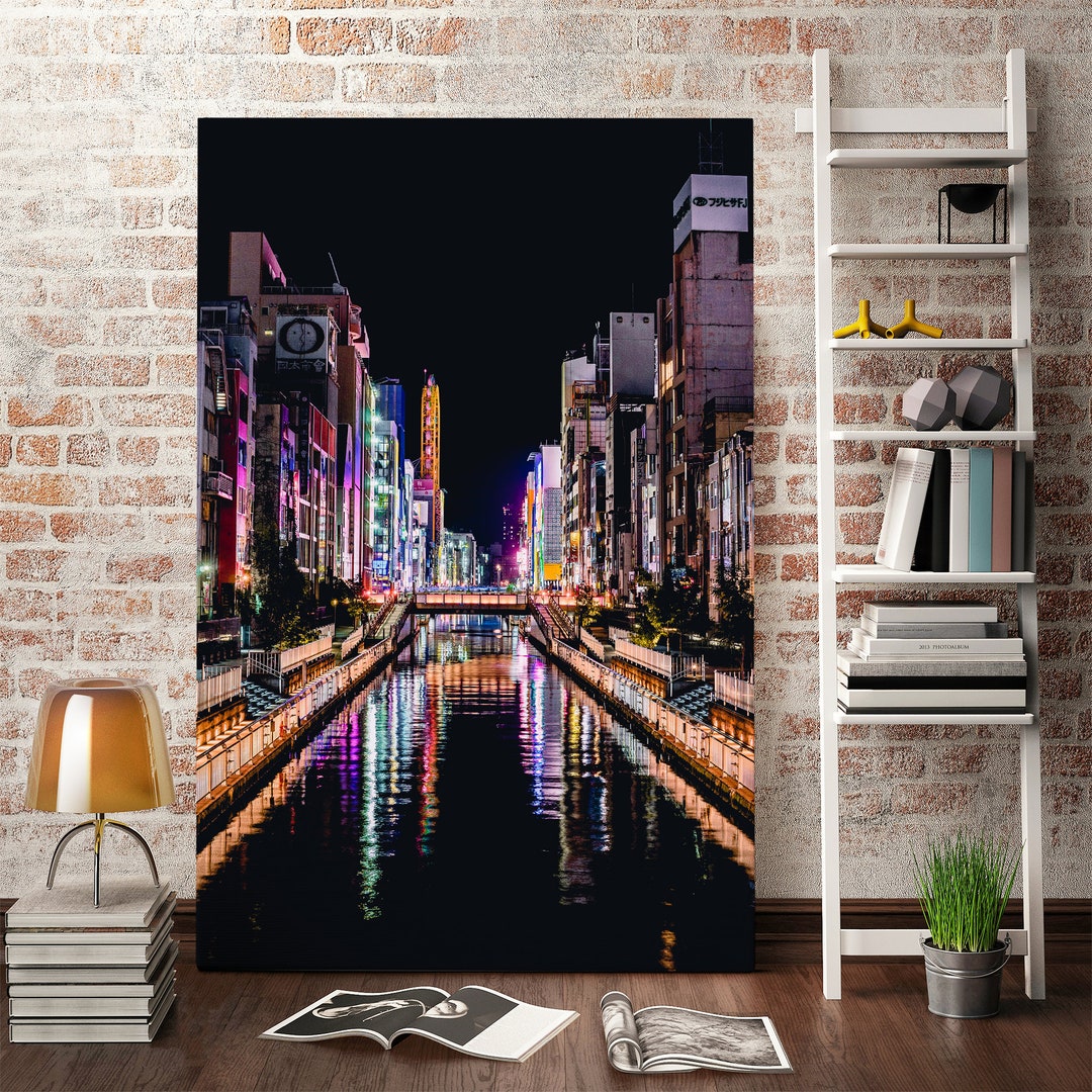 Osaka Wall Decor for Home, Japan Print Canvas Art, Osaka Cityscape ...
