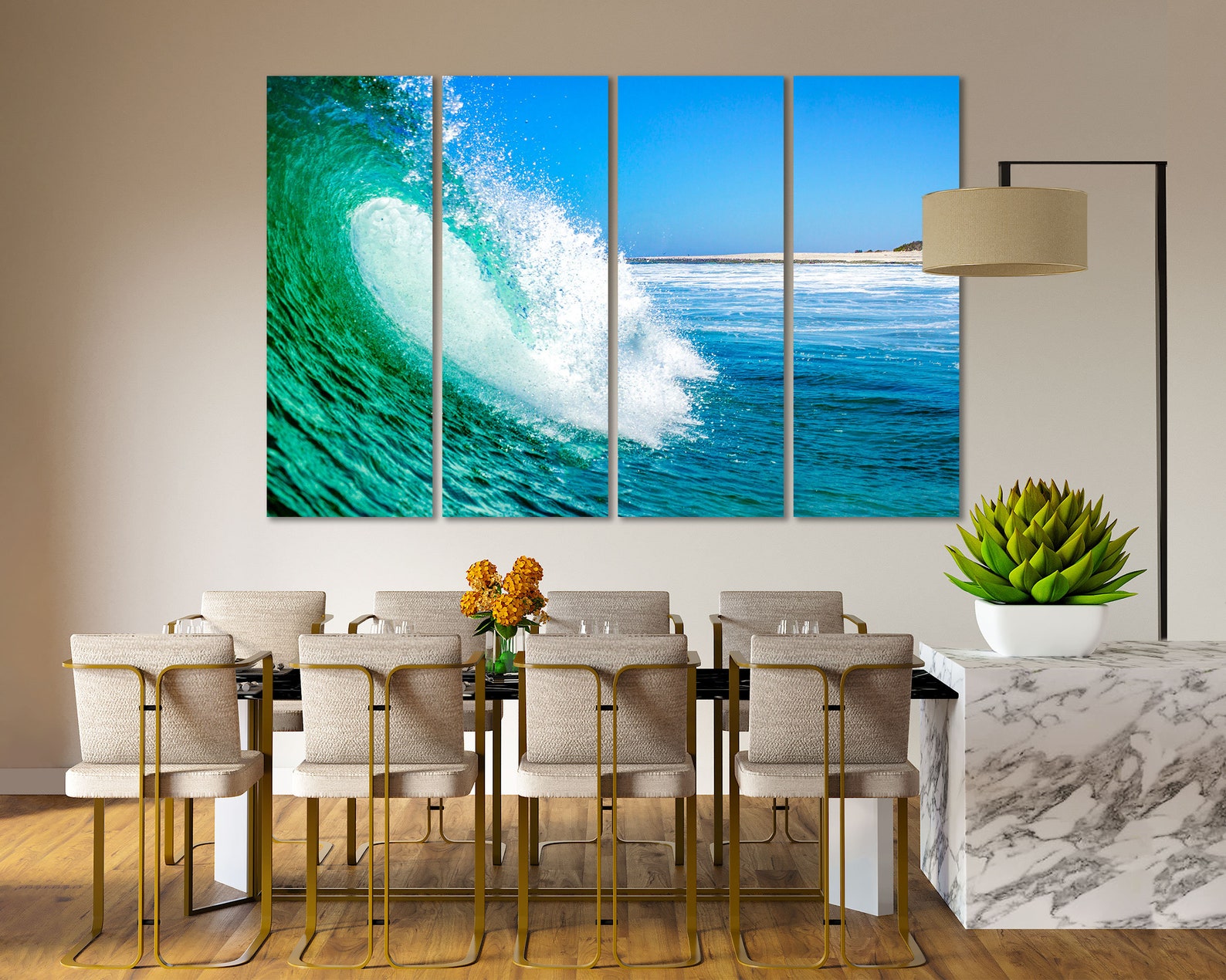 Waves Large Wall Art Canvas Print Waves Extra Large Waves Art Waves ...