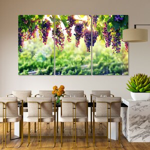 Grapes Kitchen Decor Kitchen Wall Decor Kitchen Art Kitchen Wall Art ...
