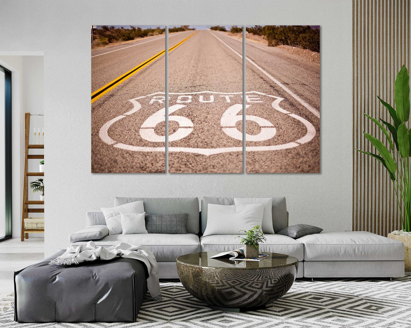 Route 66 Large Canvas Wall Art Will Rogers Highway Wall Art - Etsy