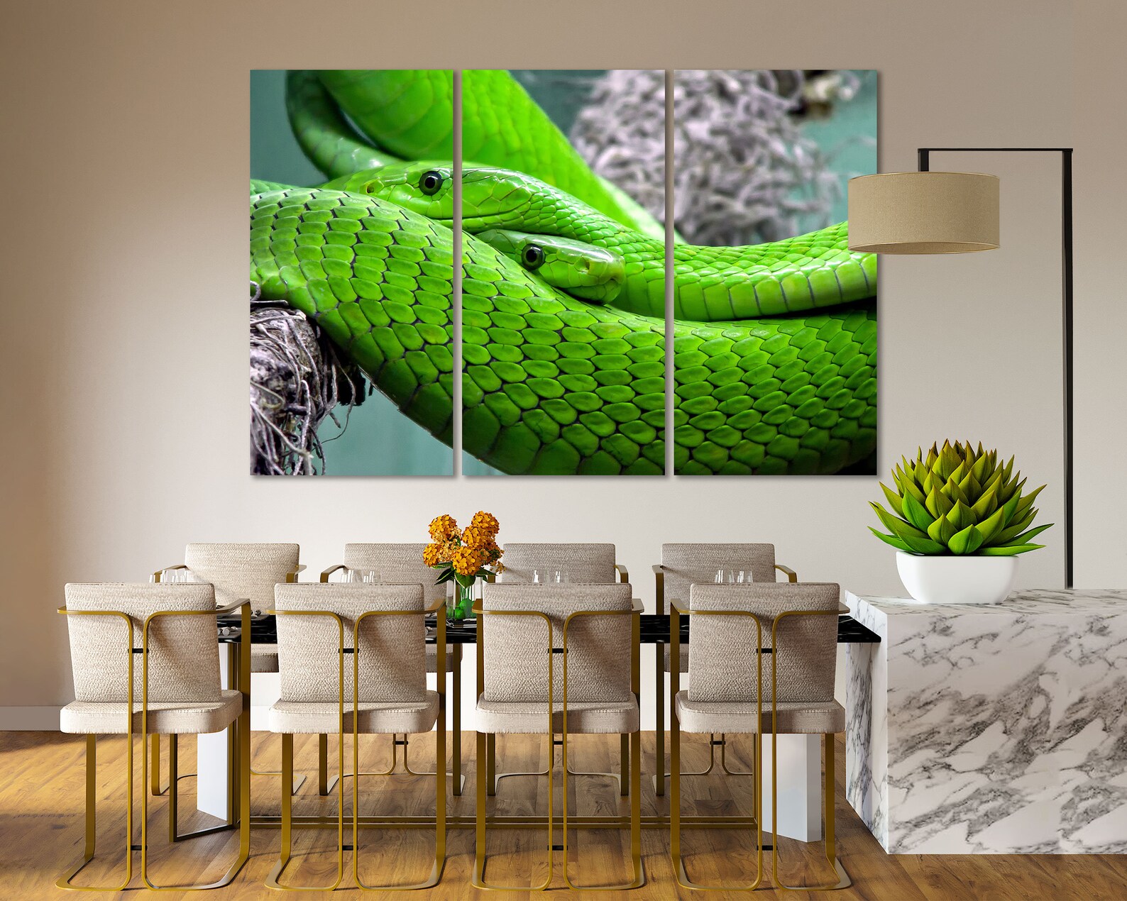 Snakes Large Canvas Print Wall Art Multi Panel Set Reptiles - Etsy