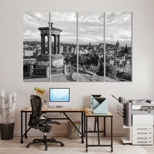 Canvas Set of Edinburgh Scotland, Edinburgh Art Deco Home Decor ...