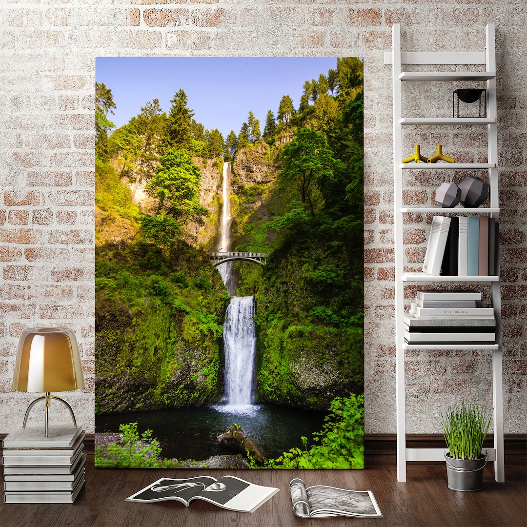 Multnomah Falls Wall Art Print – Oregon Waterfall Landscape Photography ...