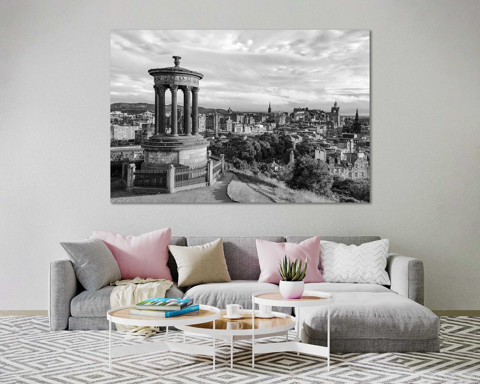 Canvas Set of Edinburgh Scotland Edinburgh Art Deco Home - Etsy