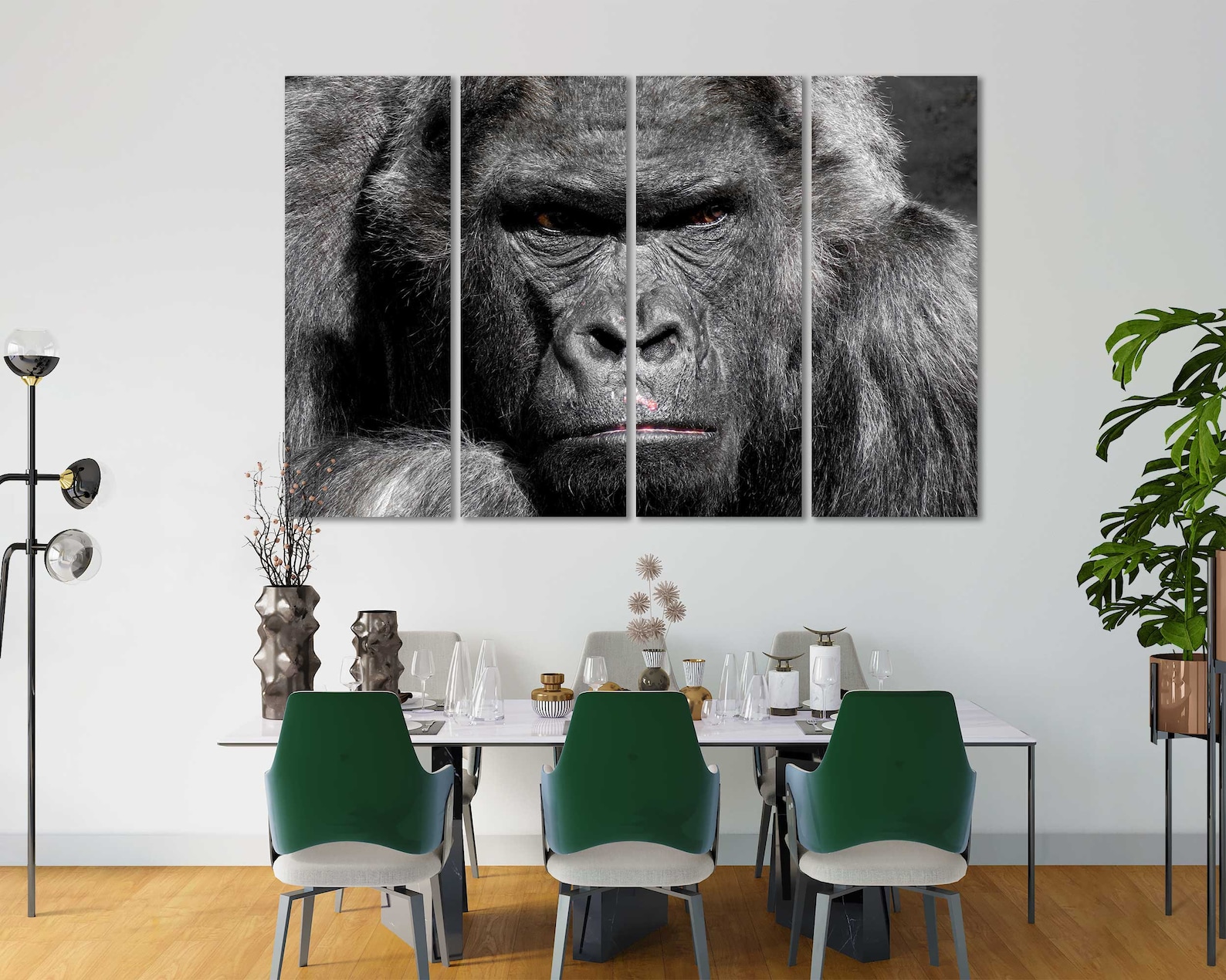 Gorilla Wall Art Gorilla Art Gorilla Canvas Gorilla Print Gorilla ...