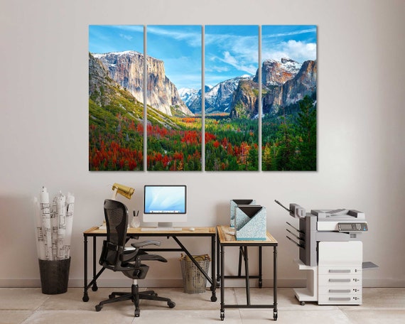 Canvas Set of Yosemite National Park Wall Art Yosemite Park | Etsy