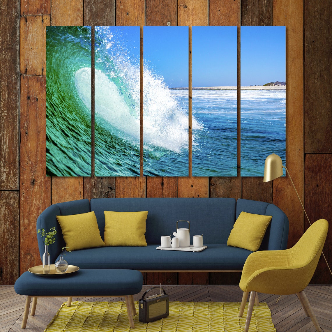 Waves Large Wall Art Canvas Print Waves Extra Large Waves Art | Etsy