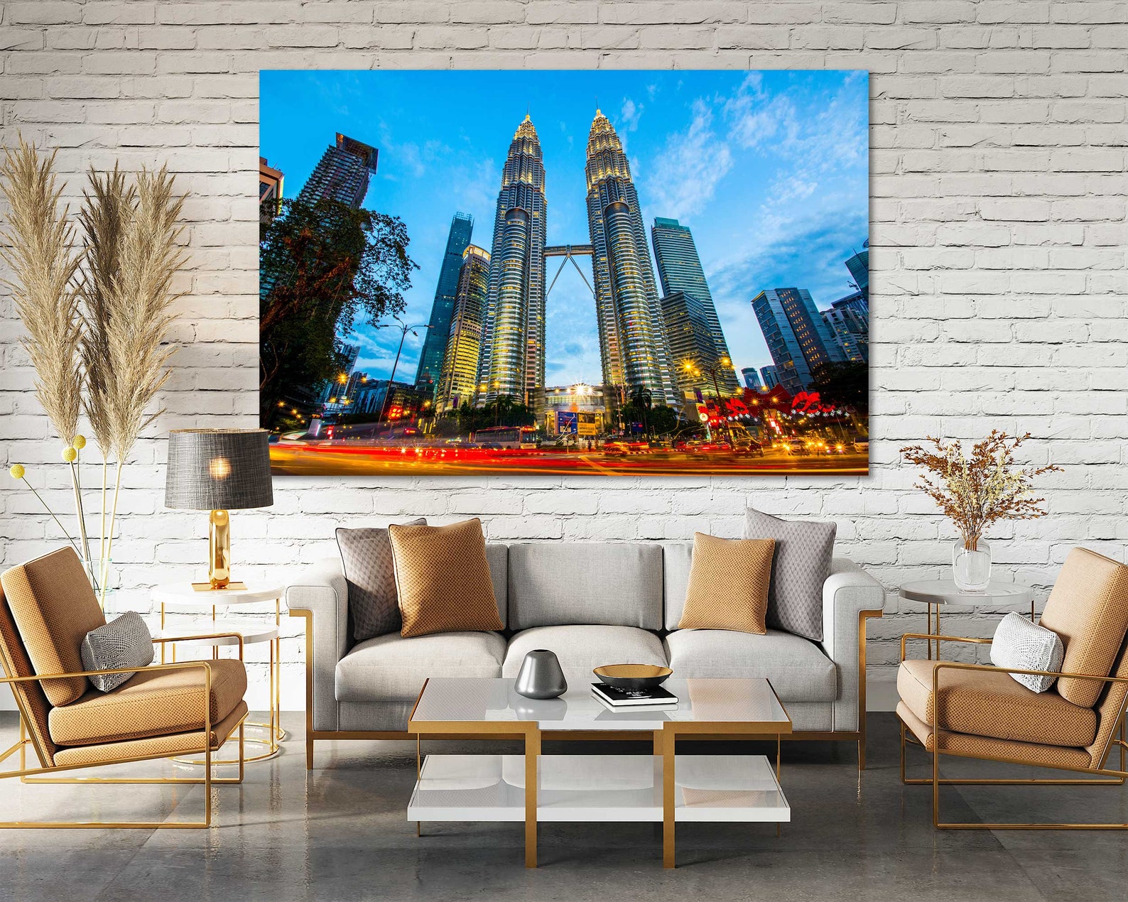 Canvas Set of Kuala Lumpur, Malaysia Modern Wall Decorations, Kuala ...