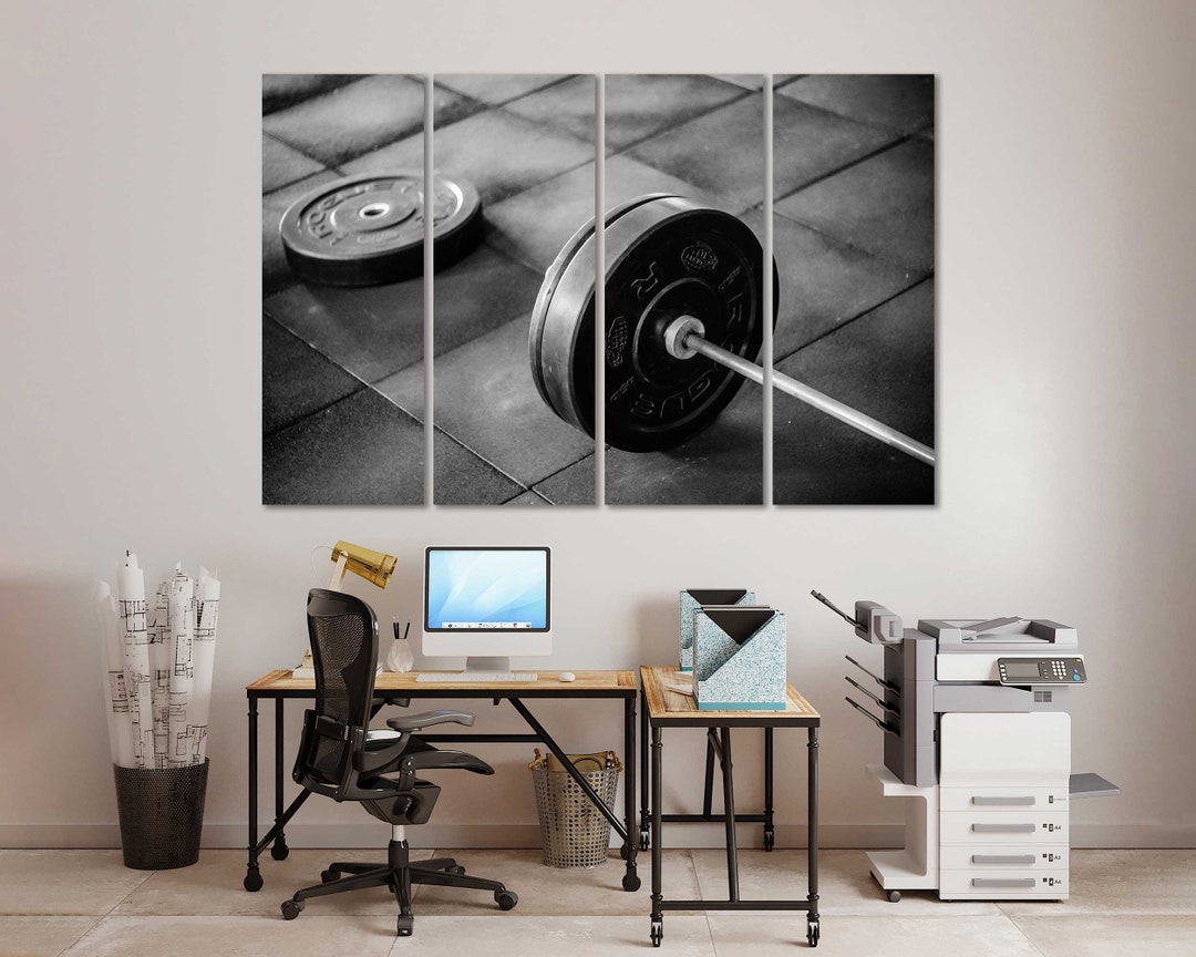 GYM Art for Wall Decor, Fitness Wall Art, Sport Print Canvas, Crossfit ...