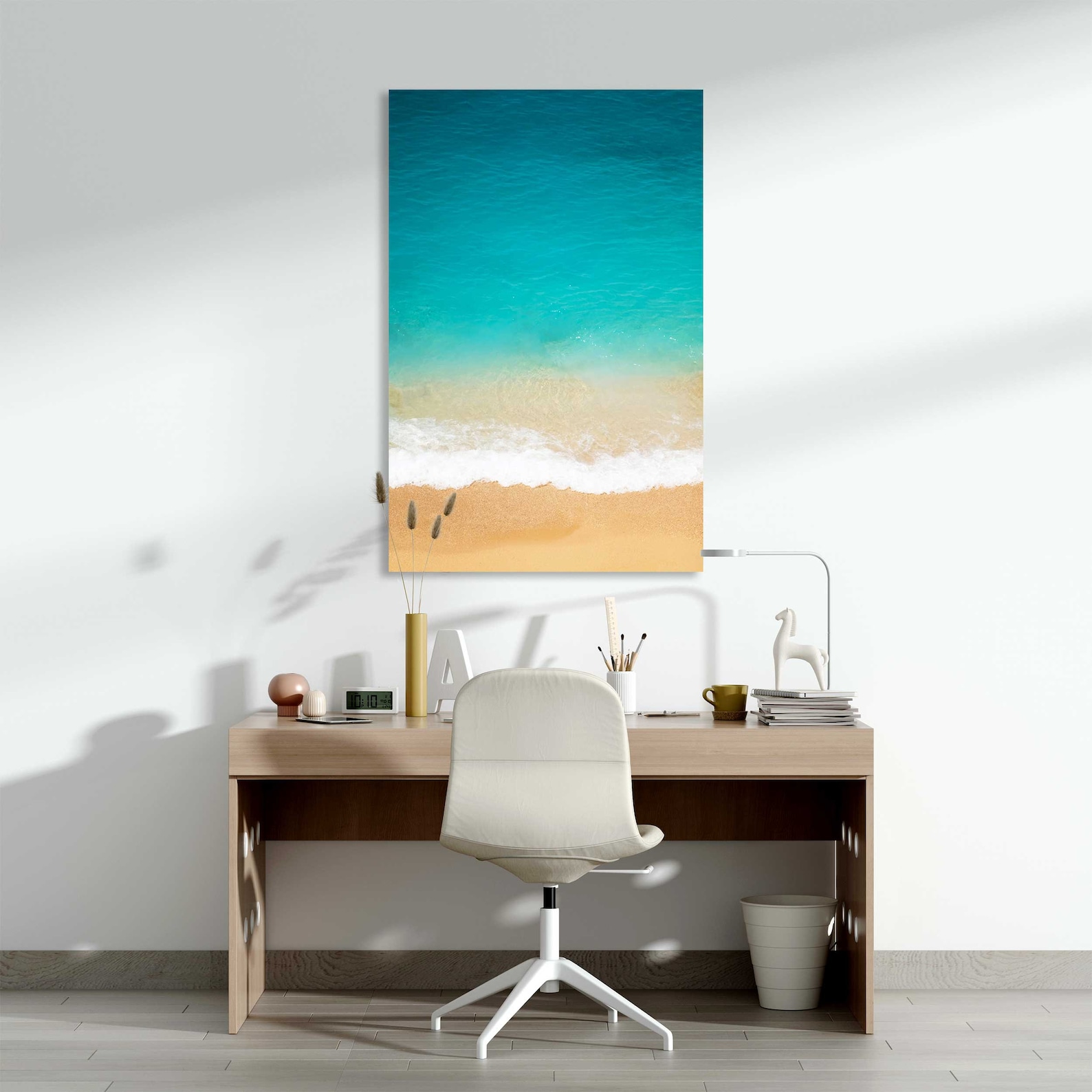 Seaside Wall Art Beach Printable Art Ocean Poster, Top View Sea ...