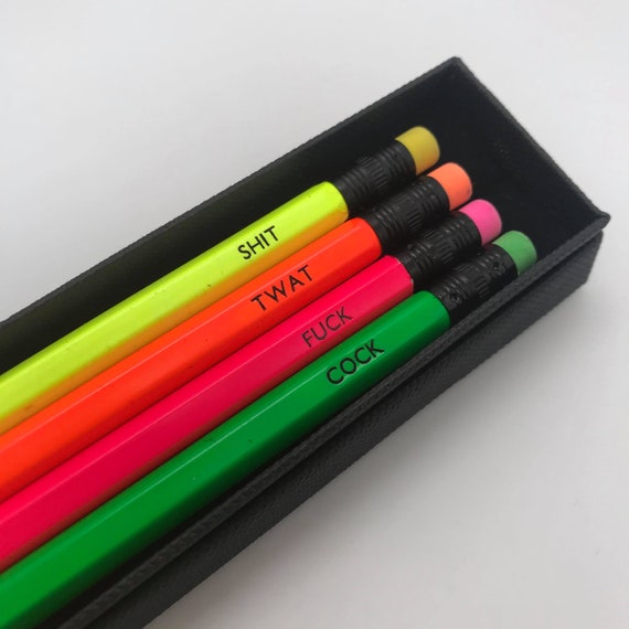 Sweary & Rude Pencil Set Adult Content | Etsy