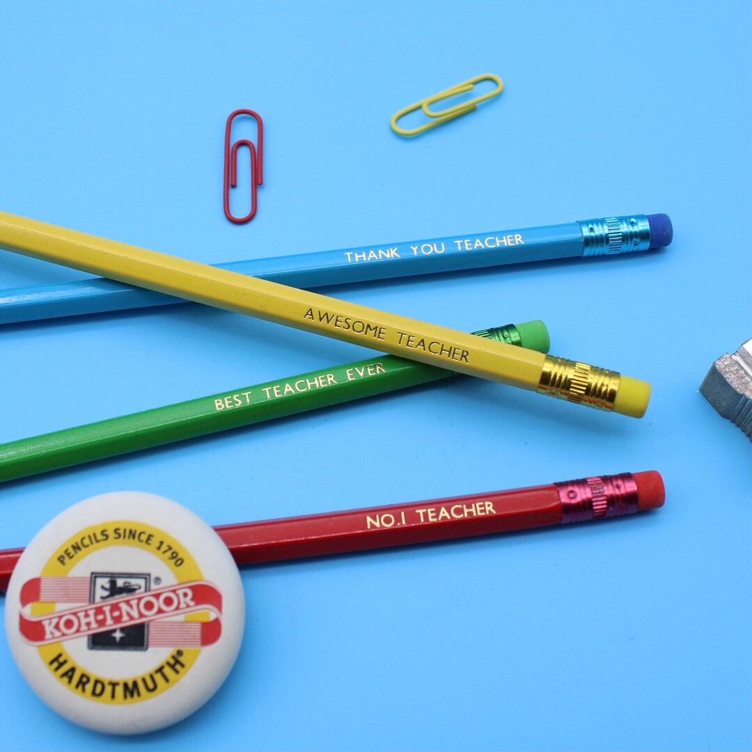 Teacher Pencil Set - Etsy