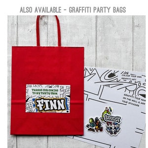 Graffiti Birthday Party Invitation, Skateboard Party Invites, Made to ...