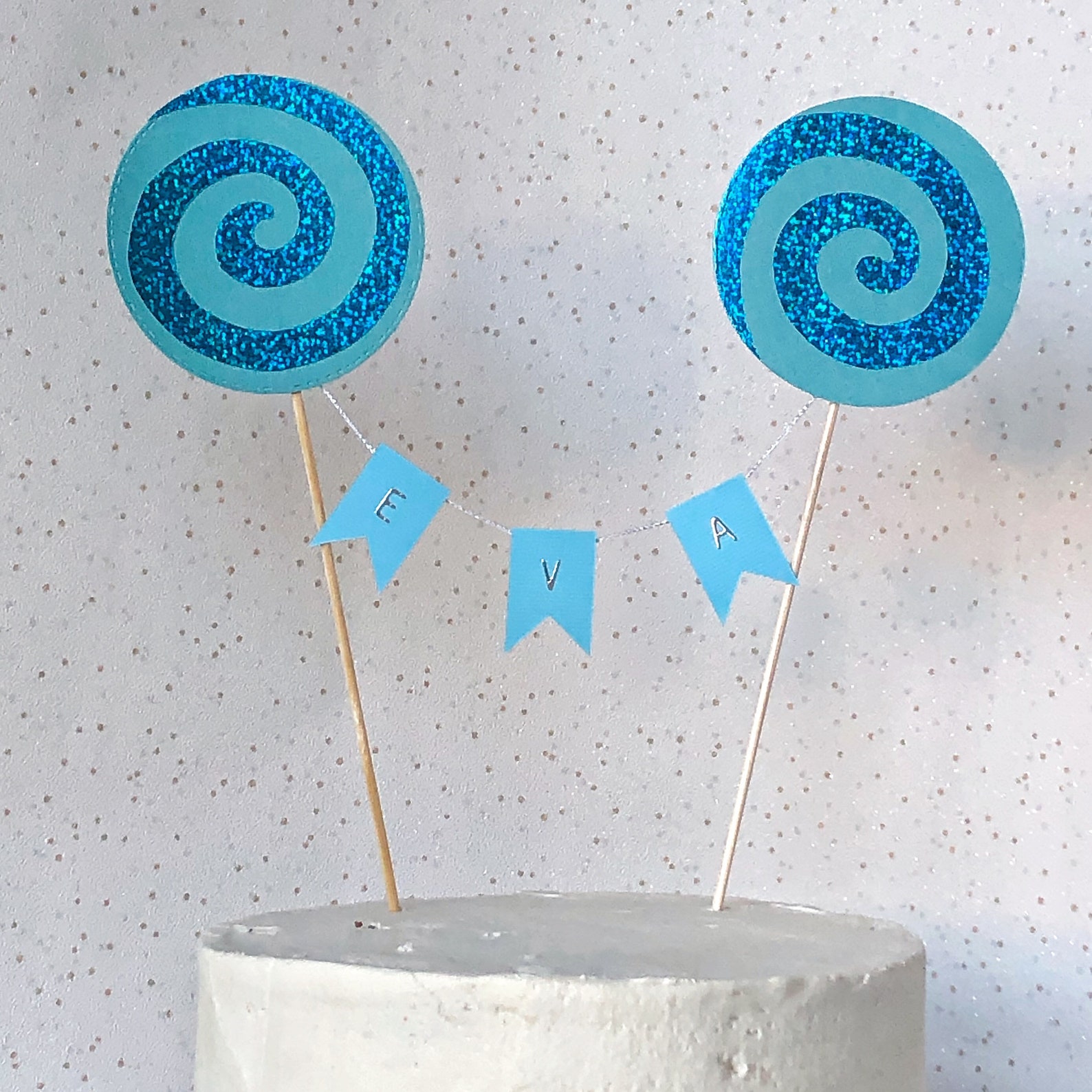 Topper pastel de cumpleaños topper de pastel de caramelo | Etsy