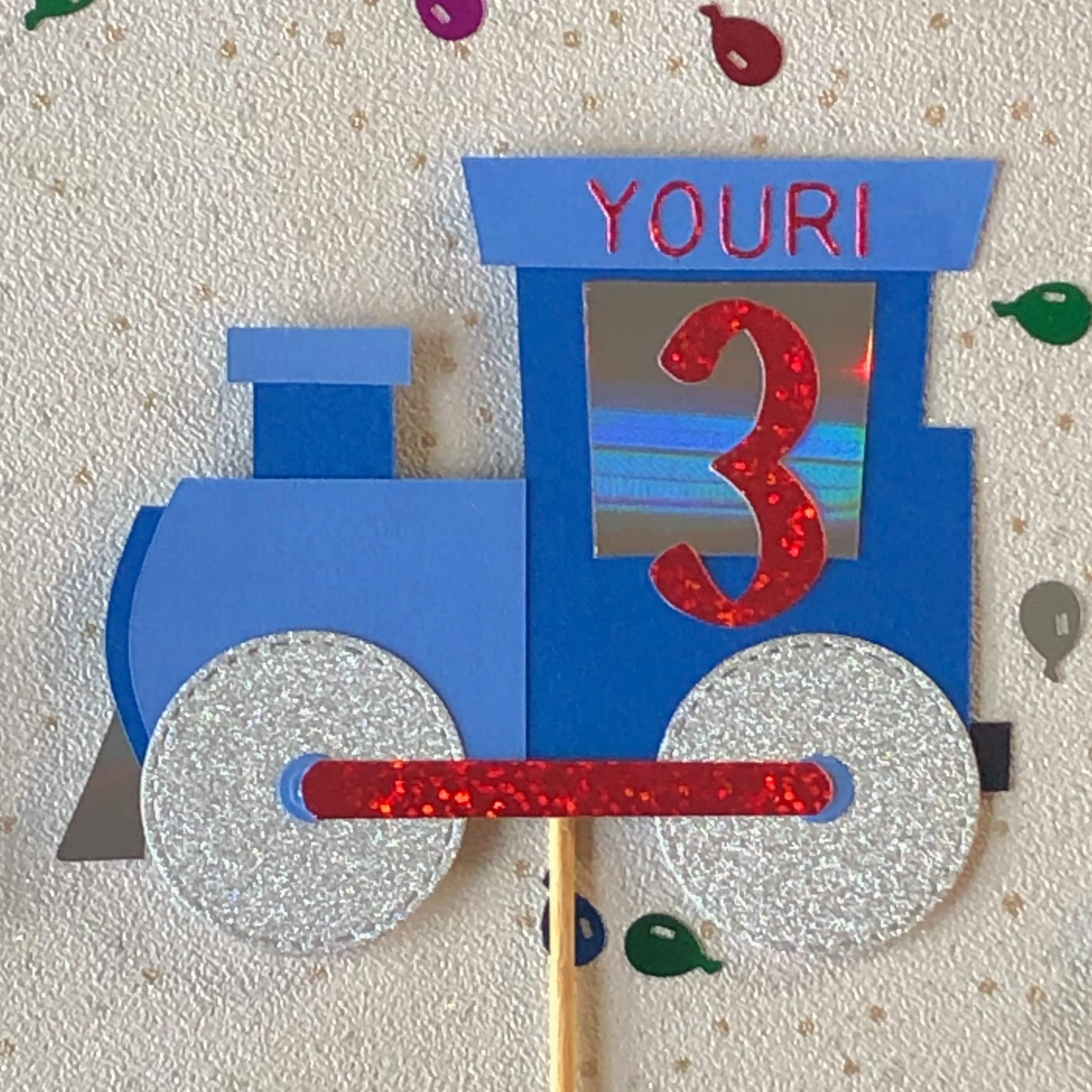 Train Cake Topper Personalised Cake Topper Train Theme - Etsy