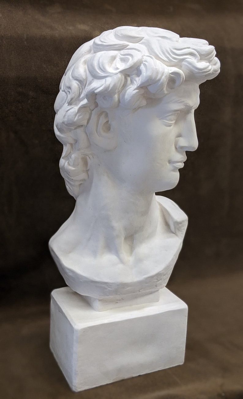 David Plaster Bust - Etsy