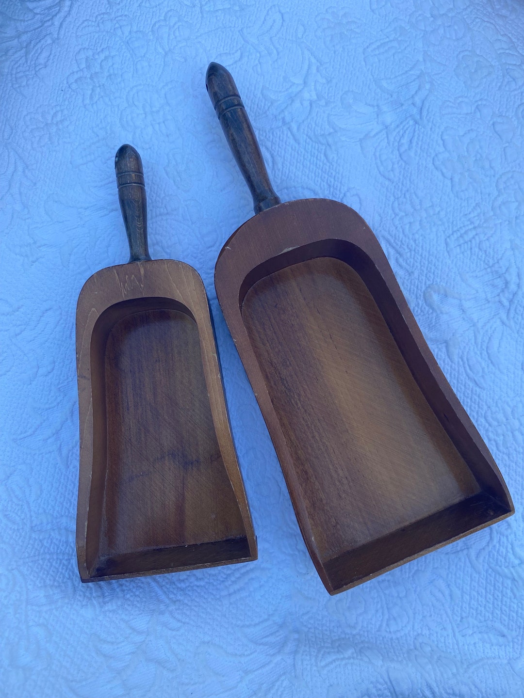Vintage Style Wood Grain Nesting Scoops - Etsy